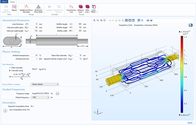 Acoustics Module Application Gallery Examples
